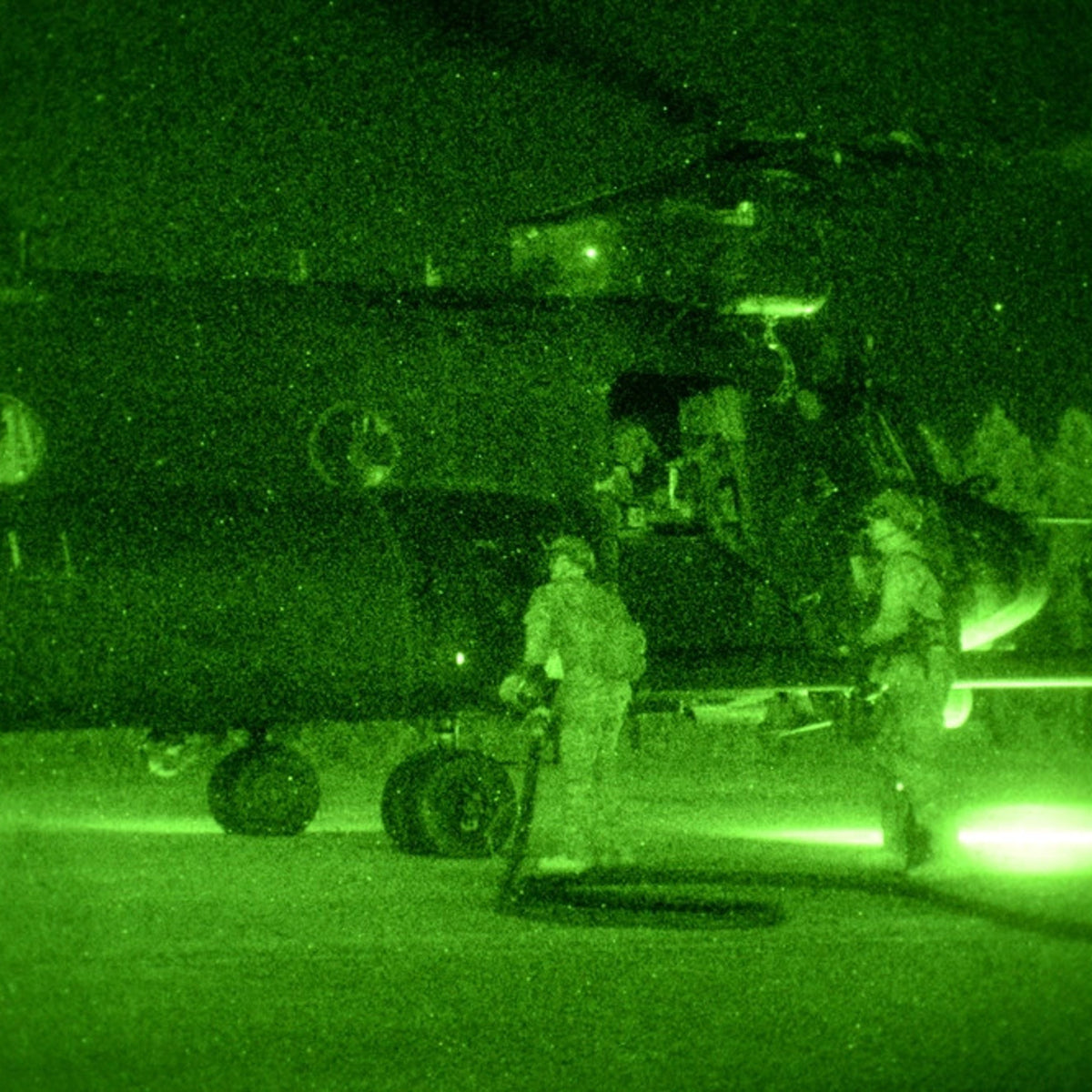 Ninja wanders into spec. ops night training, starts slashing