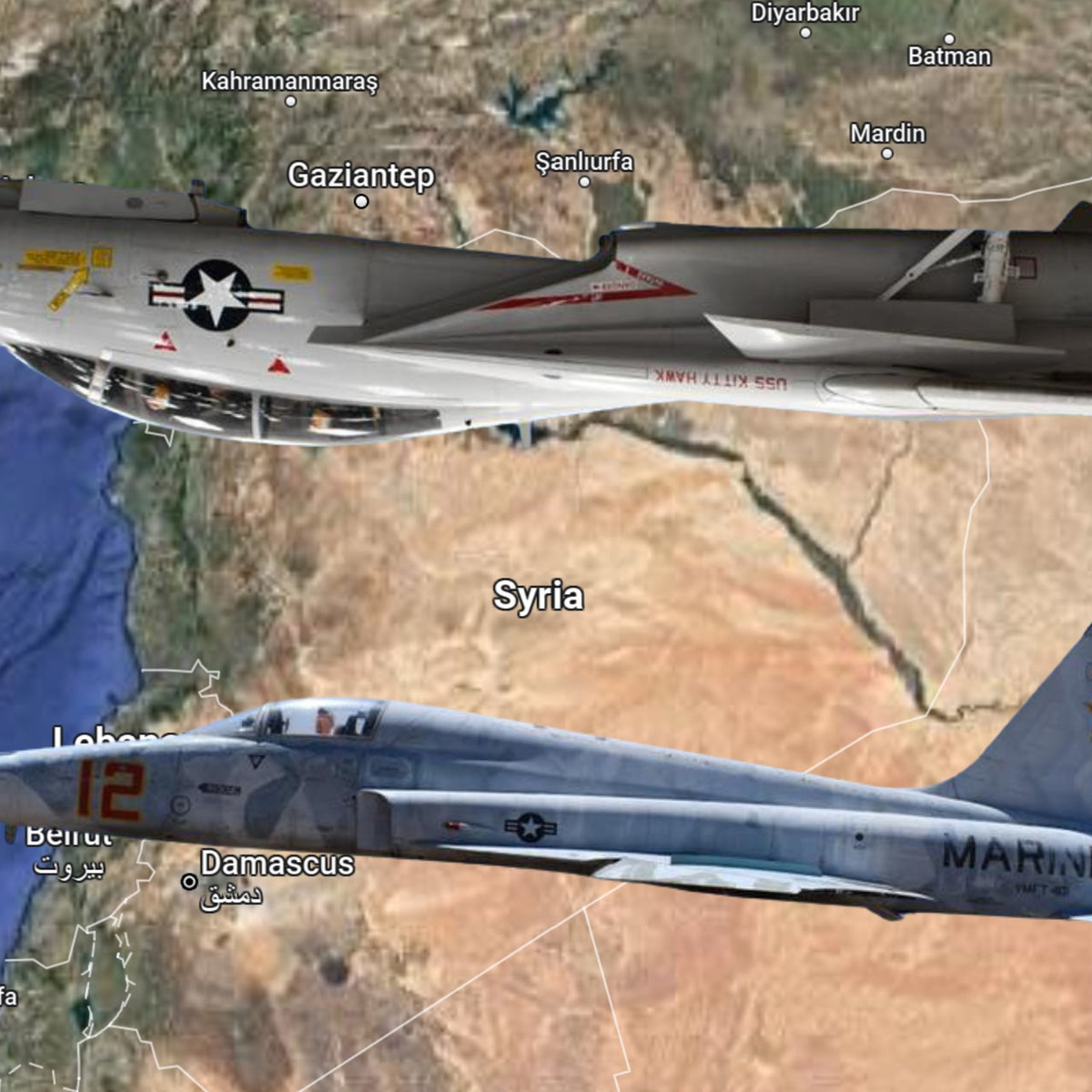 Russian military flights in Syria concern US military