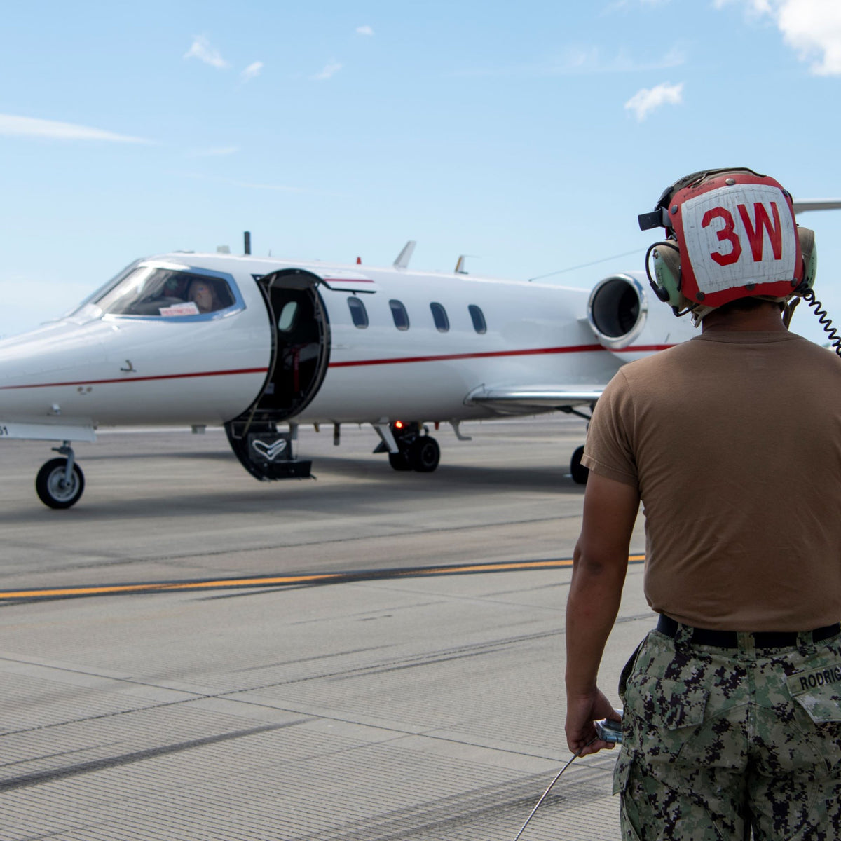Navy contractor jet caught fire before crashing